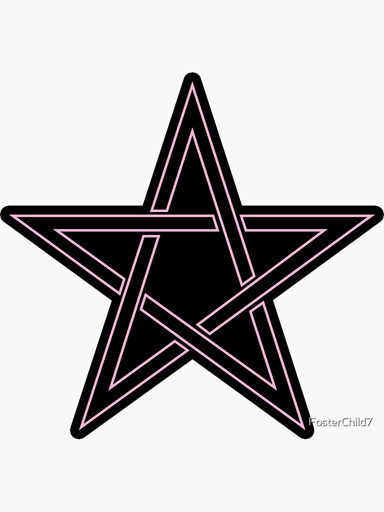 "Pentagram Outline /// Pink (Variant II)" Sticker for Sale by ...