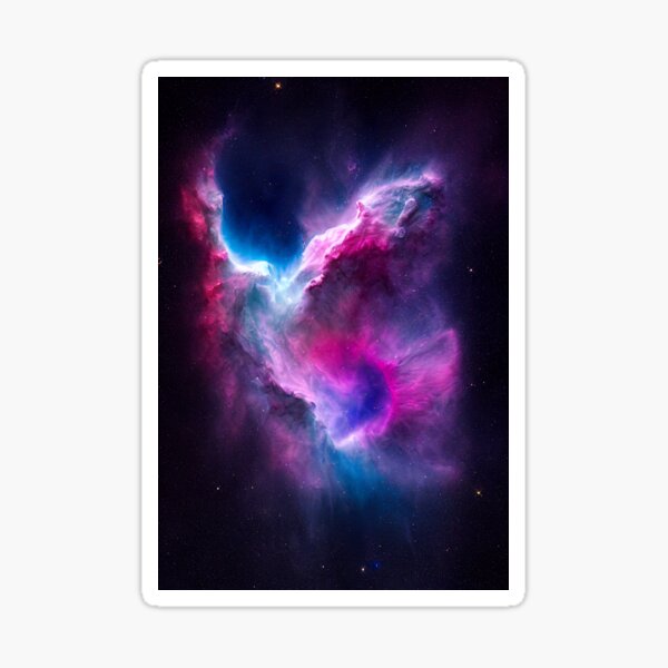 "Vibrant Nebula" Sticker for Sale by NebulaProject | Redbubble