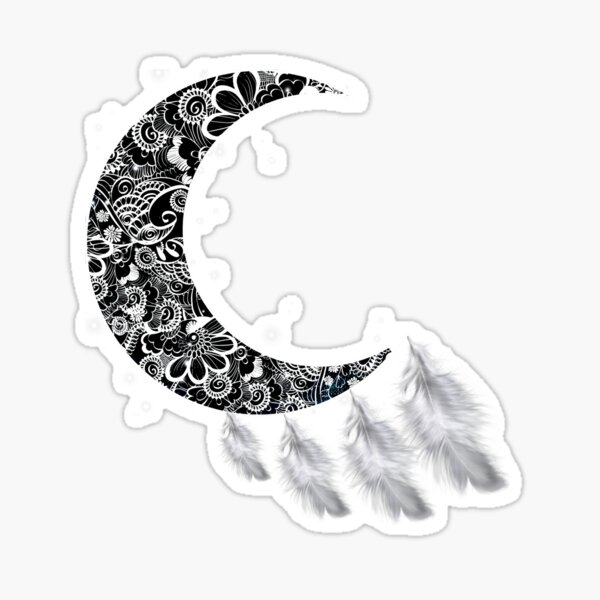 "Mystic crescent " Sticker for Sale by SekansStore777 | Redbubble