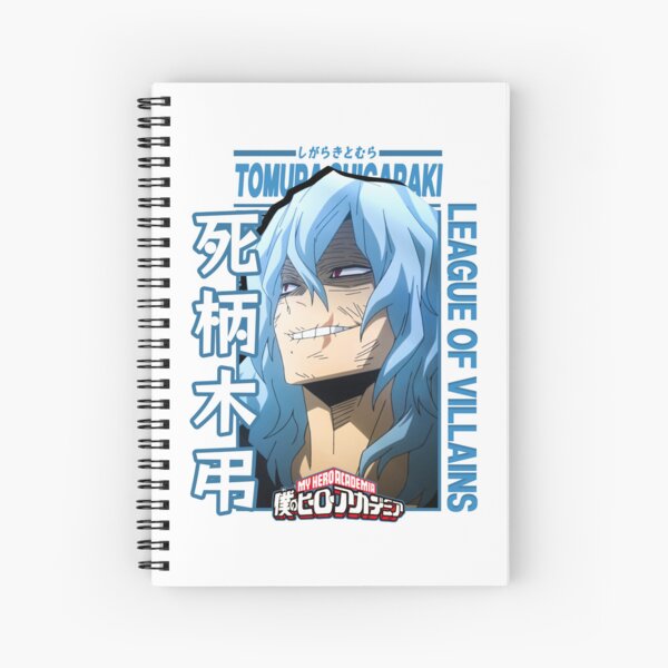 "Tomura Shigaraki BNHA League of Villains mha" Spiral Notebook for Sale ...