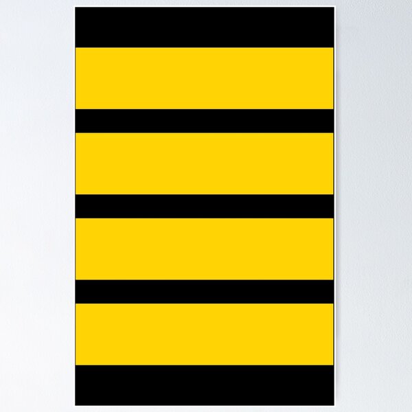 "Pilot Captain Stripes" Poster for Sale by parakeet | Redbubble