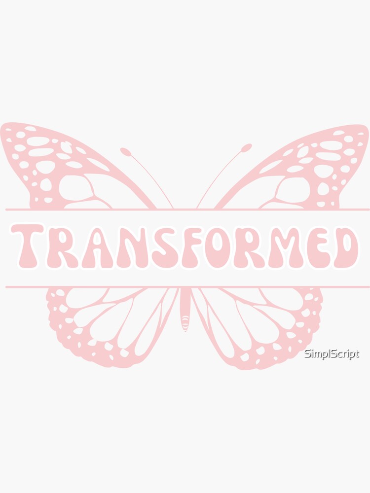 "Butterfly Transformed Symbolistic Sticker" Sticker for Sale by ...