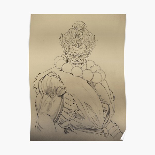 "AKUMA " Poster for Sale by Uzeir | Redbubble