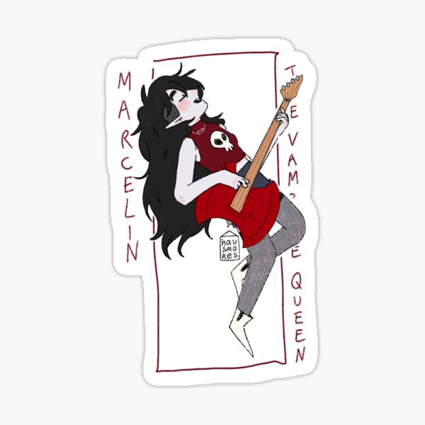"Marceline the Vampire Queen " Sticker for Sale by hausmakesss | Redbubble