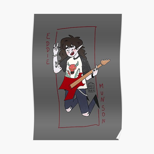 "Vampire Eddie Munson" Poster for Sale by hausmakesss | Redbubble