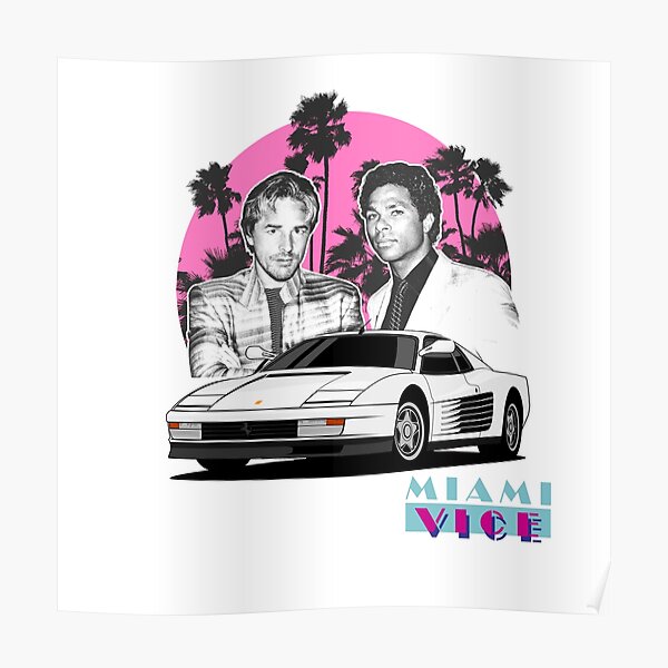 "Miami Vice - Purple edition " Poster for Sale by emilmiami | Redbubble