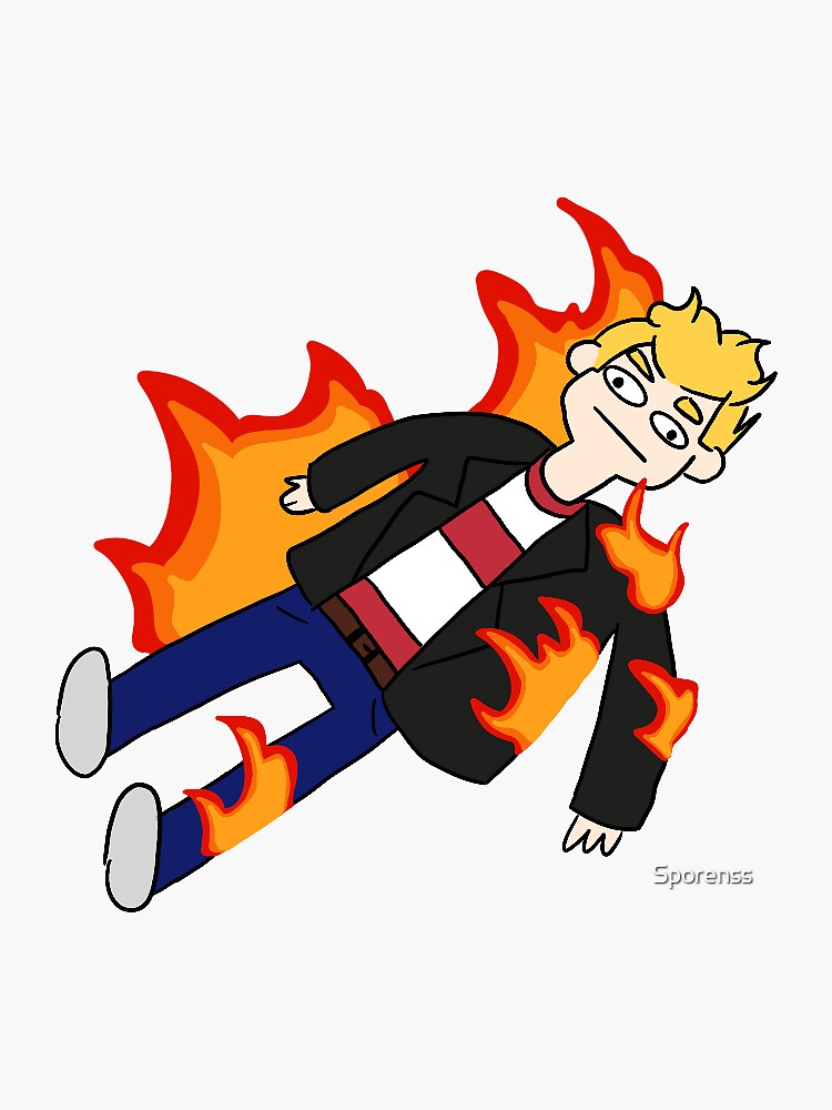 "MCSM Fire Lukas" Sticker for Sale by Sporenss | Redbubble