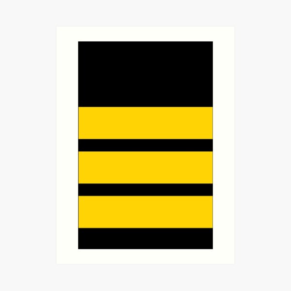 "Pilot First Officer Stripes" Art Print for Sale by parakeet | Redbubble