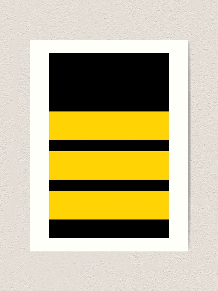 "Pilot First Officer Stripes" Art Print for Sale by parakeet | Redbubble