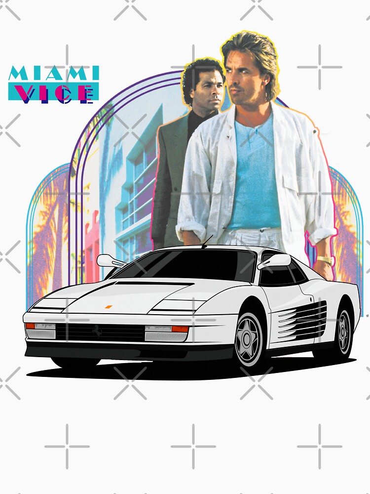 "Miami Vice - Testarossa " Essential T-Shirt for Sale by emilmiami ...