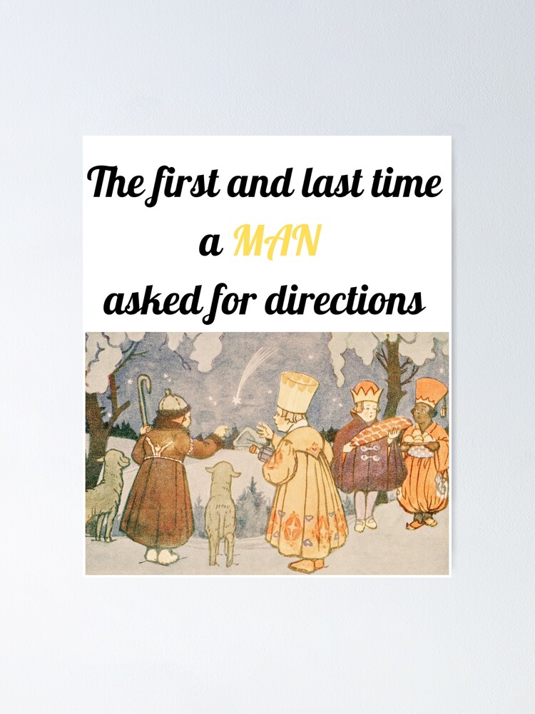 "Vintage Three Wise Men - Funny Christmas -Religious Humor" Poster for ...