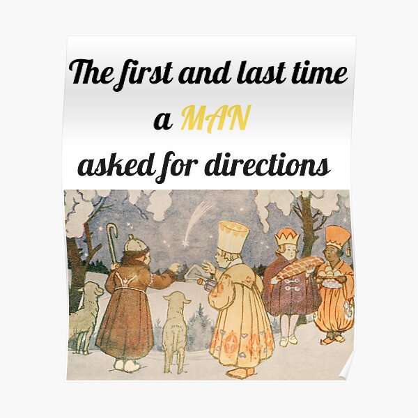 "Vintage Three Wise Men - Funny Christmas -Religious Humor" Poster for ...