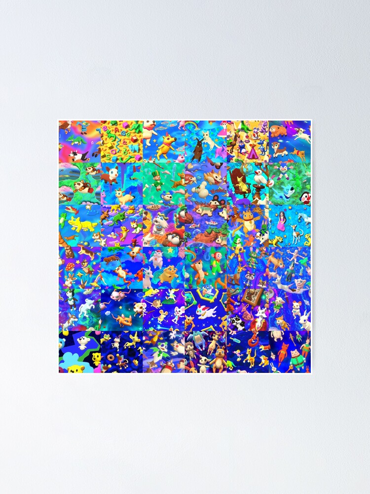 "Cool Colorful Cartoon Animal Pattern | Weirdcore | Dreamcore ...