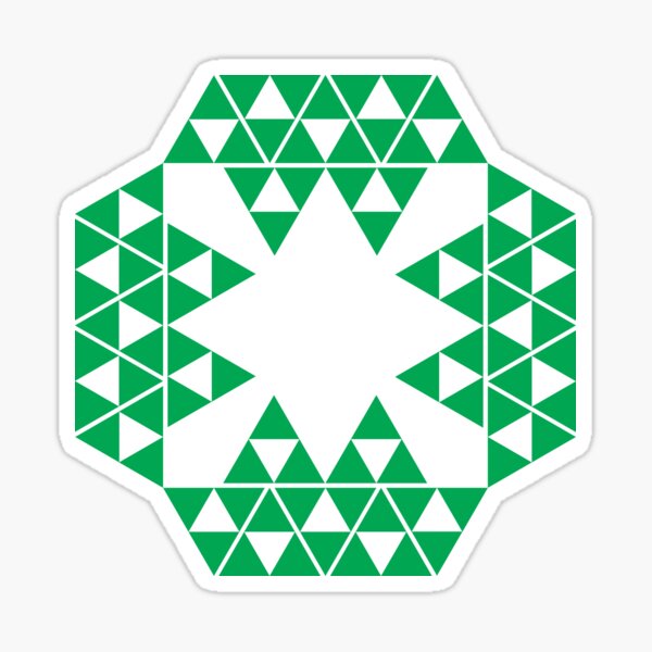 "Broken Pentagon Triangle" Sticker for Sale by KensLensDesigns | Redbubble