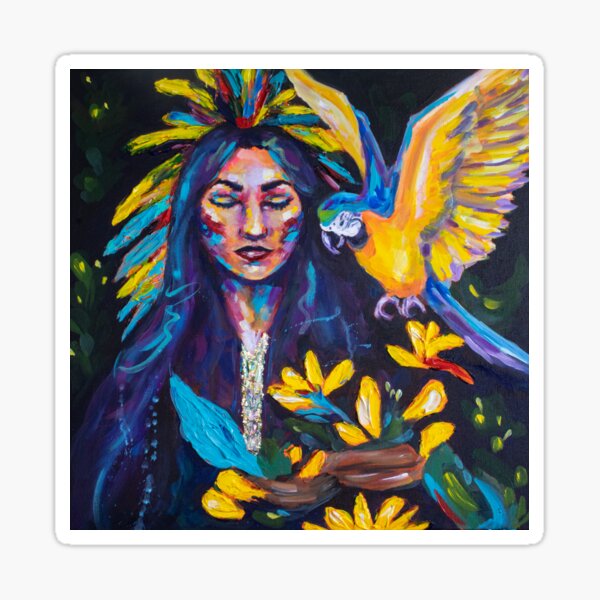 "Spirit Wanderer" Sticker for Sale by Mozzafiatoart | Redbubble