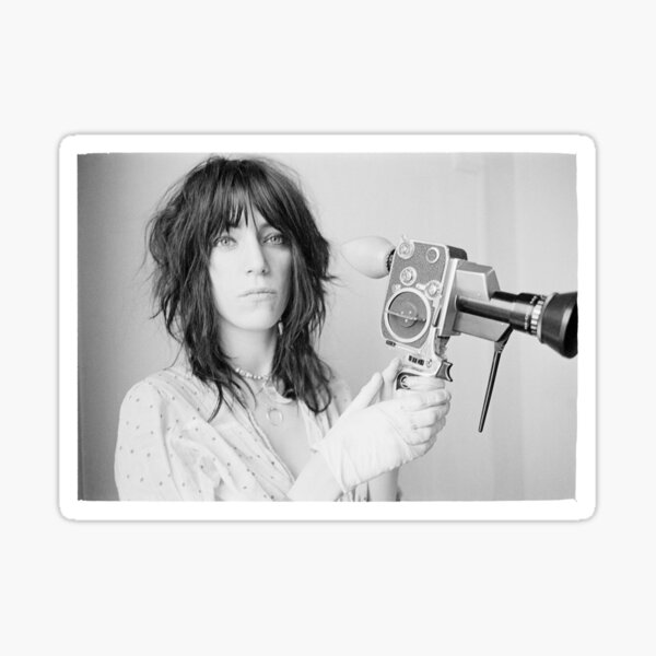 "Patti Smith with a video camera" Sticker for Sale by moviesncartoons ...