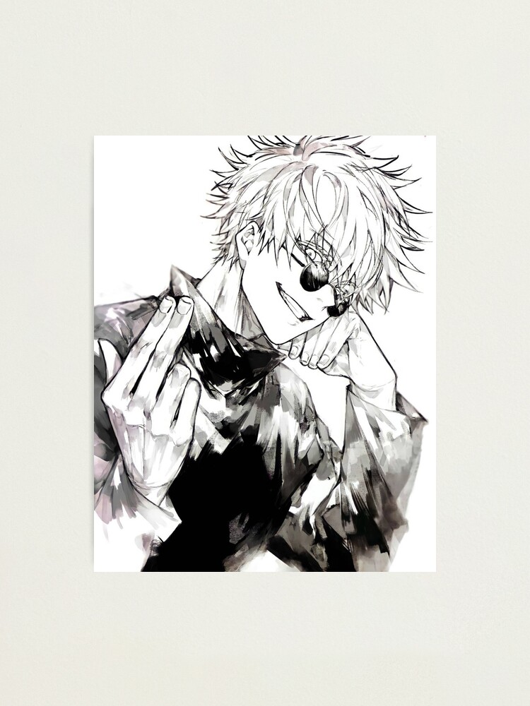 Lámina fotográfica «Satoru Gojo Básico en blanco y negro» de ...