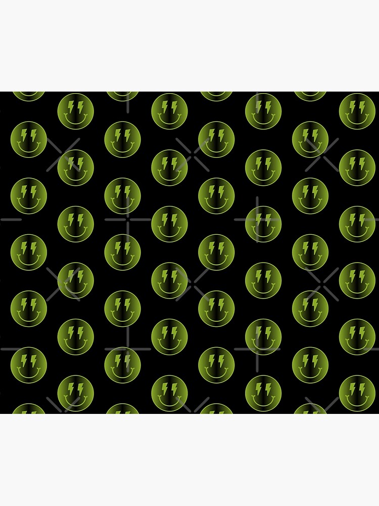 "Gradient Neon Green Smiley Face : Cute Smiley Face, Lightning Bolt ...