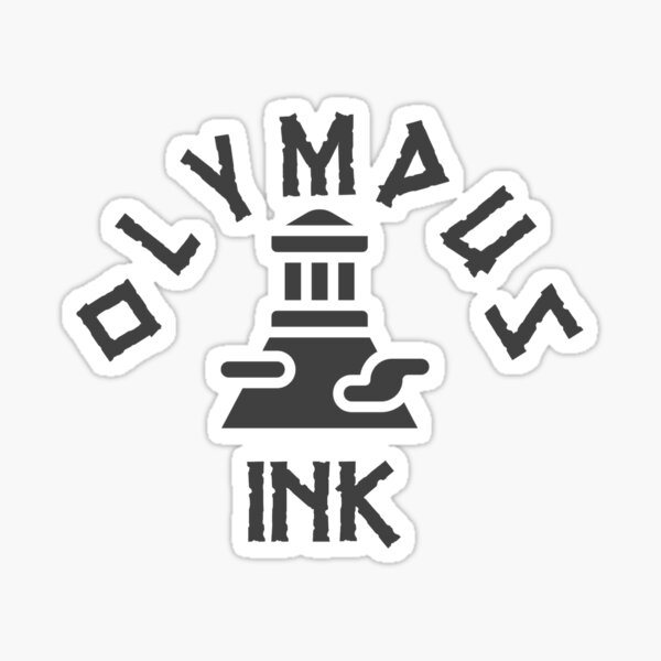 "Olympus Ink." Sticker for Sale by Olympus-Ink | Redbubble