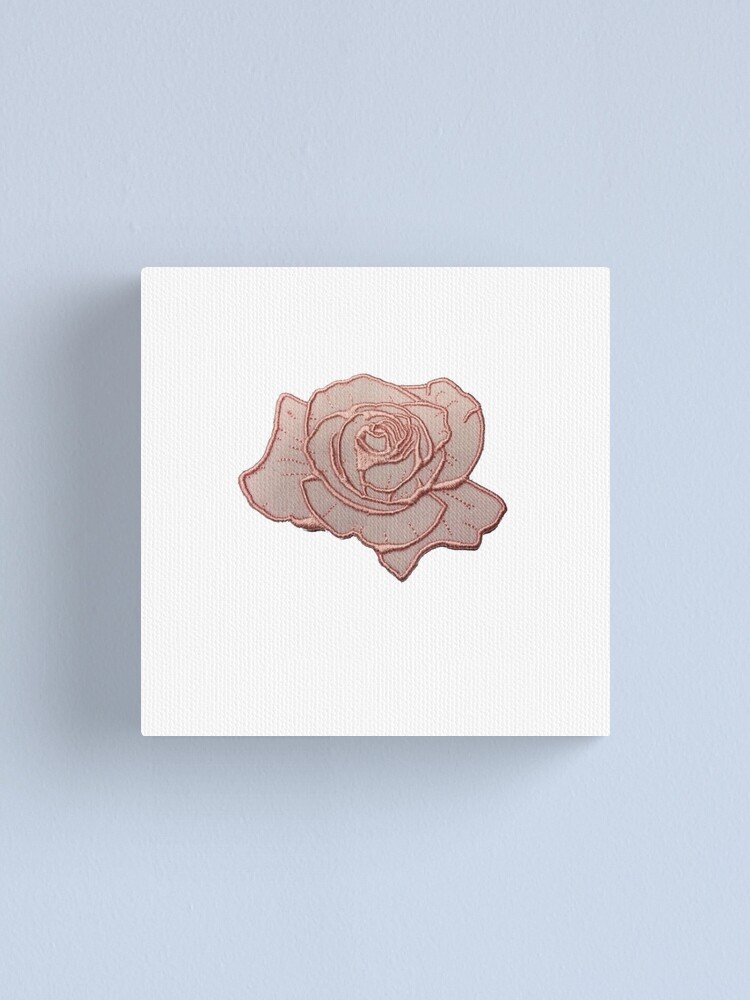 "Rose Gold Patch" Canvas Print for Sale by livpaigedesigns | Redbubble