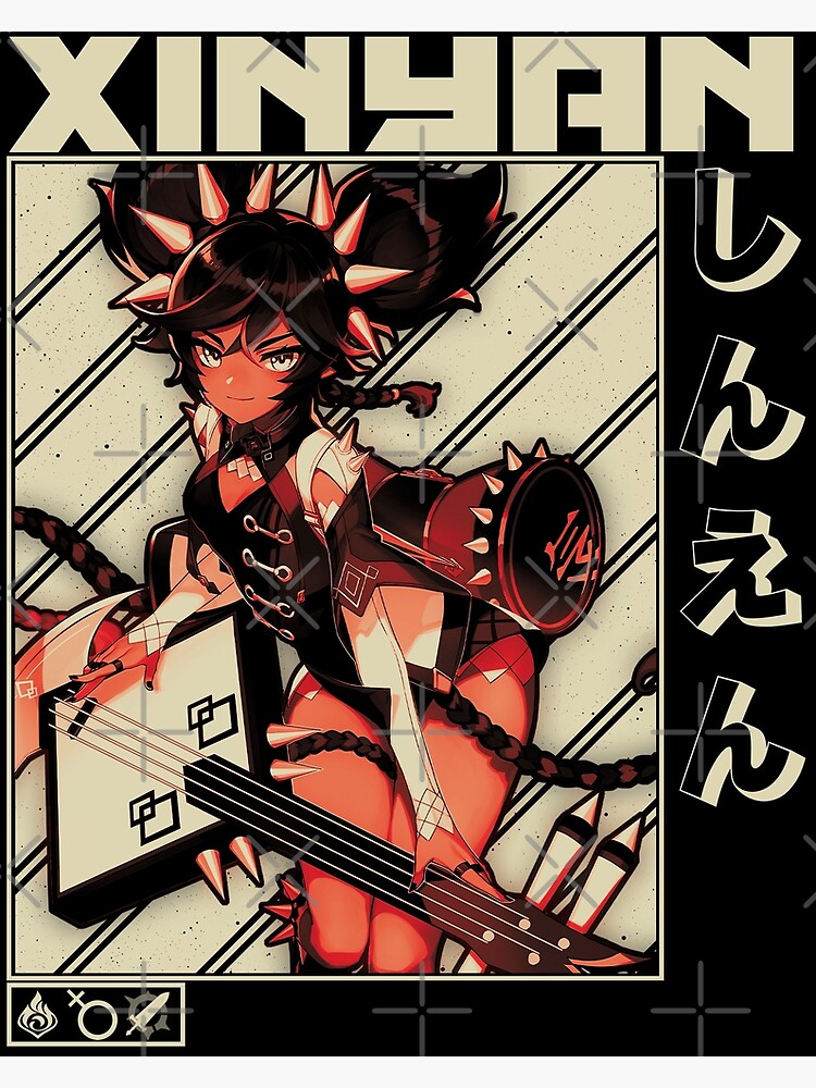 Xinyan Genshin Impact Poster For Sale By B Love Redbubble