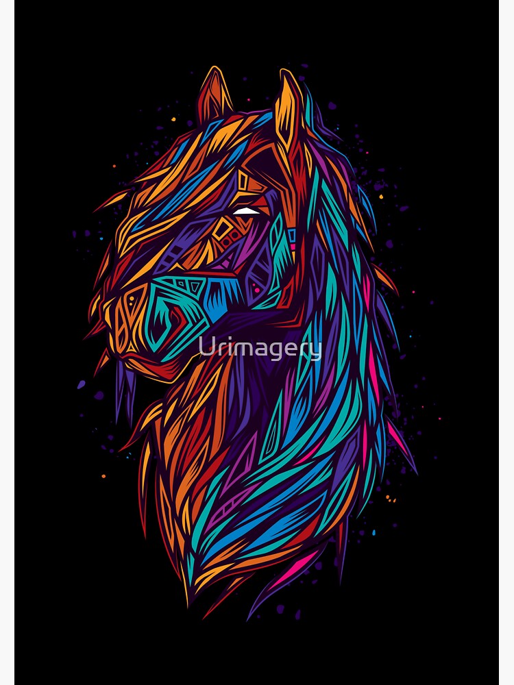 "Stallion " Sticker for Sale by Urimagery | Redbubble