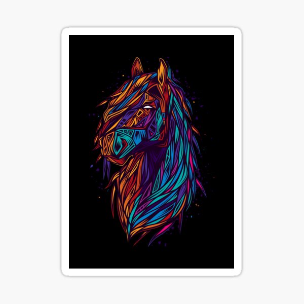 "Stallion " Sticker for Sale by Urimagery | Redbubble