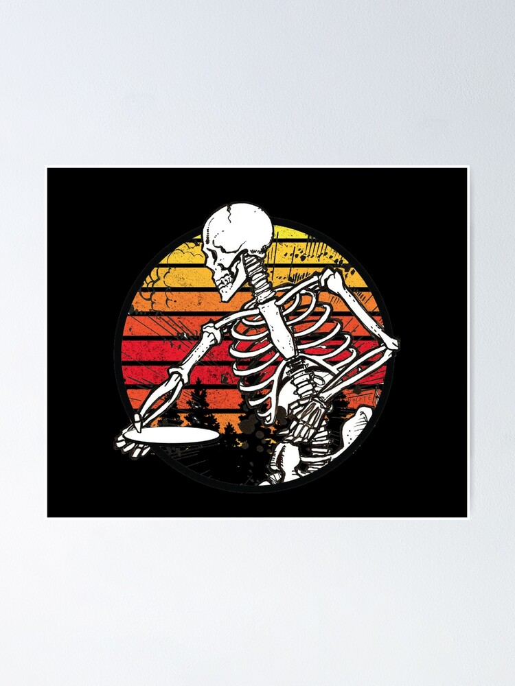 "Vintage Retro Disc Golf skull Flying Disc" Poster for Sale by KMSTOR ...