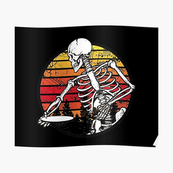 "Vintage Retro Disc Golf skull Flying Disc" Poster for Sale by KMSTOR ...