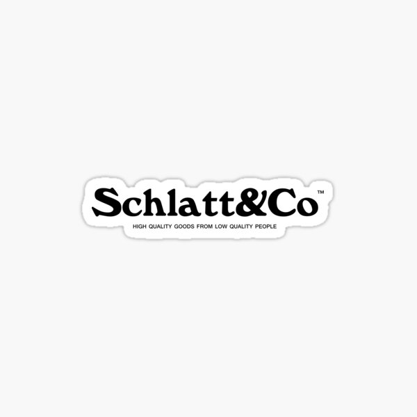 "Schlatt And Co Merch Funny Schlatt And Co" Sticker for Sale by ...