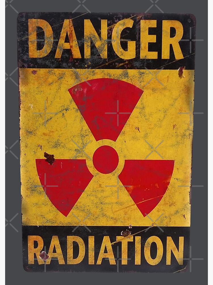 "Danger Radiation Warning sign (distressed design)" Poster for Sale by ...