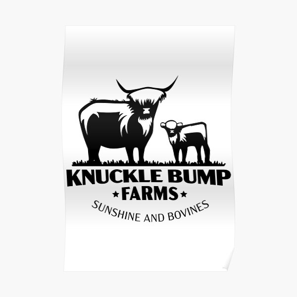 "Knuckle Bump Farms Merch Knuckle Bump Logo" Poster for Sale by ...