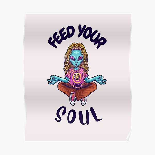 "Alien Yoga" Poster for Sale by Sprite1996 | Redbubble