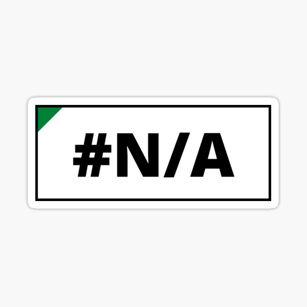"excel n/a" Sticker for Sale by TomorrowQuotes | Redbubble