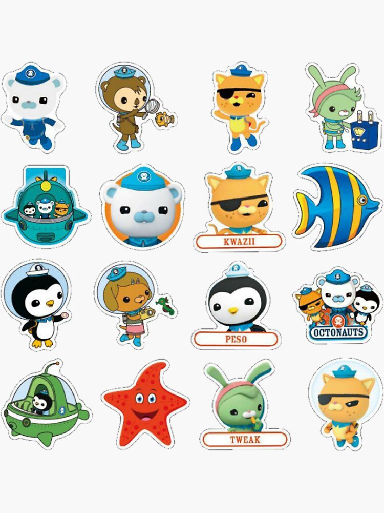 " octonaut" Sticker for Sale by Artiste20 | Redbubble