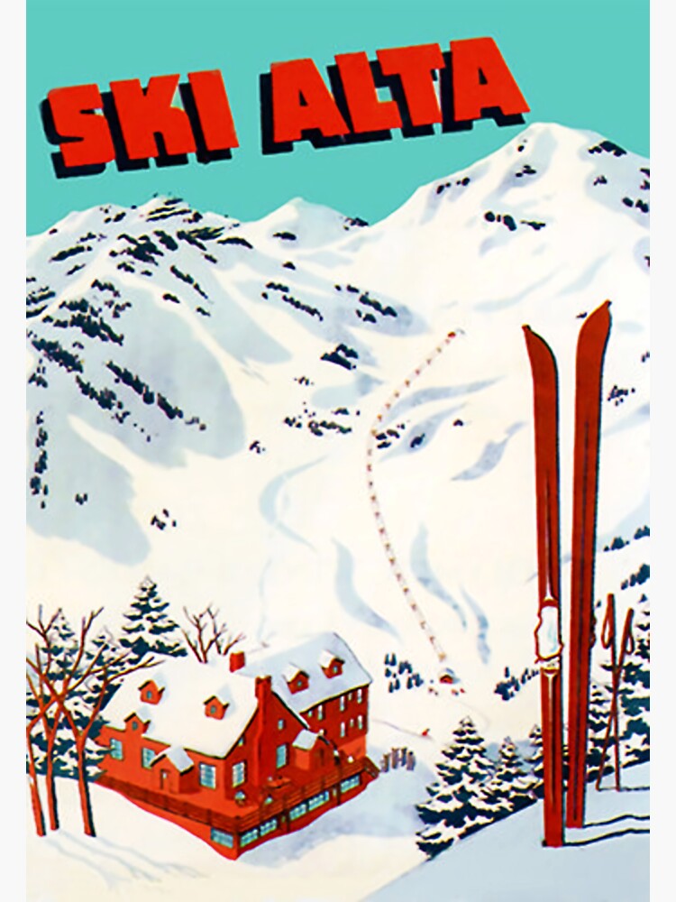 "Alta Utah Ski Resort" Sticker for Sale by VitTest | Redbubble