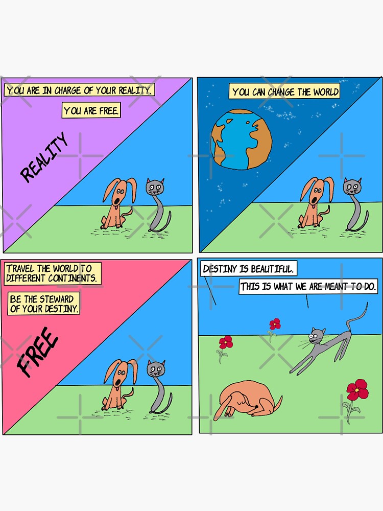 "Choose Your Reality" Sticker for Sale by ElBoxa | Redbubble