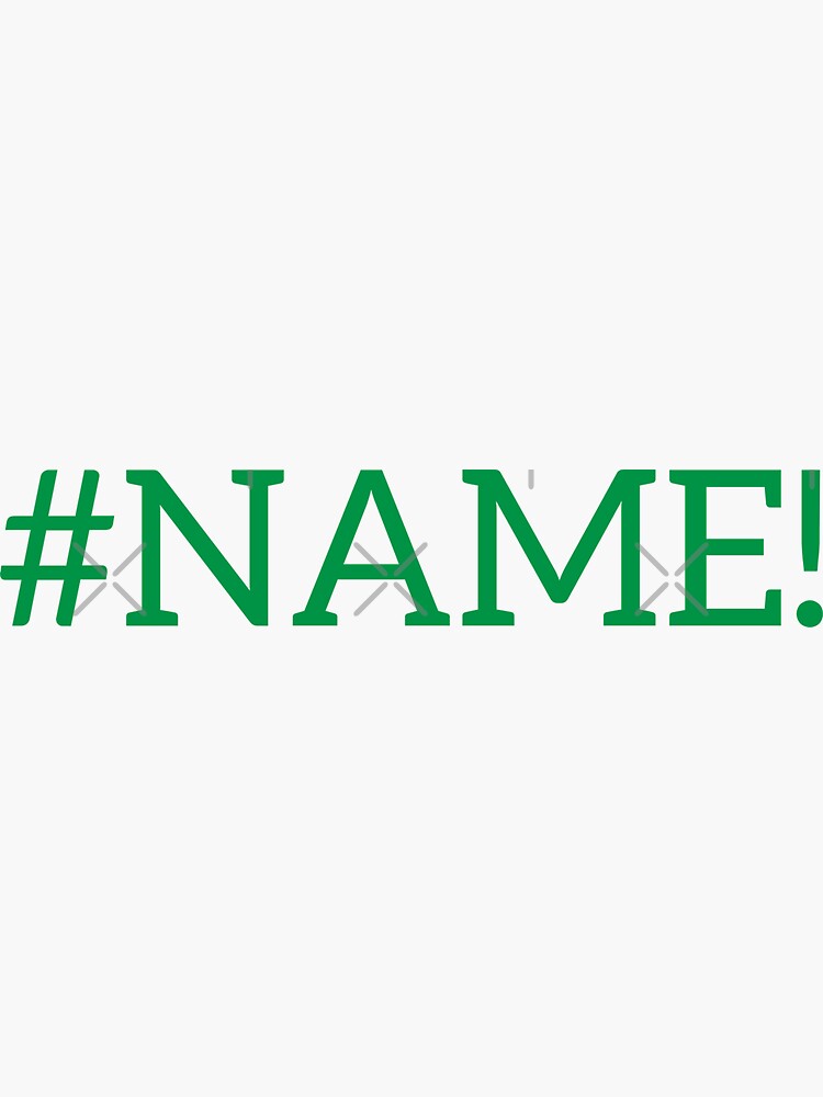 "excel name" Sticker for Sale by TomorrowQuotes | Redbubble