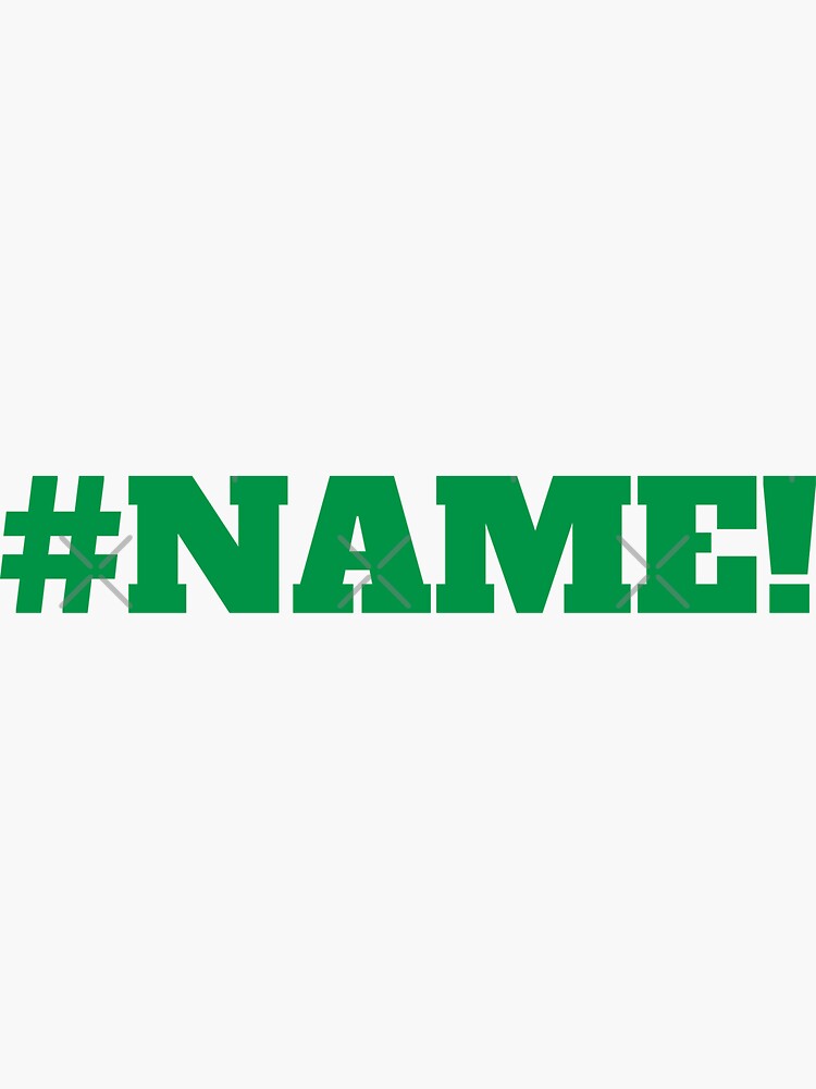 "excel name" Sticker for Sale by TomorrowQuotes | Redbubble