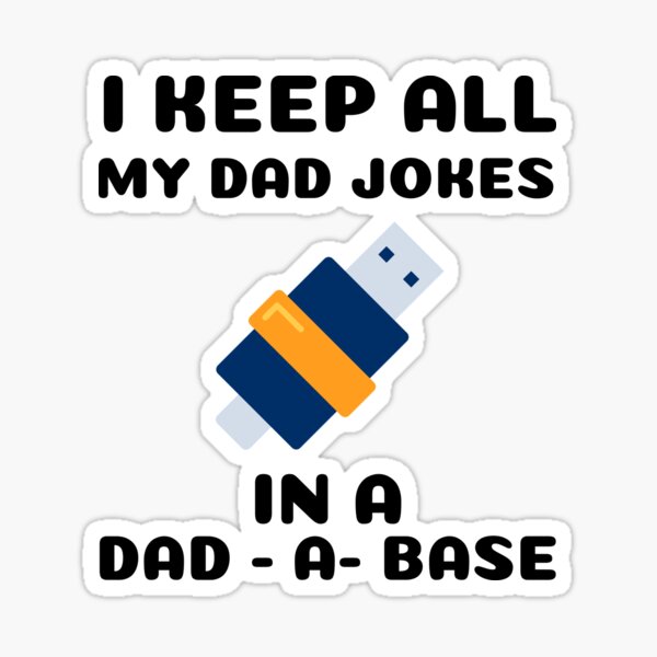 "Dad Jokes" Sticker for Sale by Artablehut | Redbubble