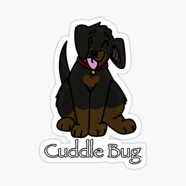 "Rottweiler Cuddle Bug!" Sticker for Sale by ceolsonart | Redbubble