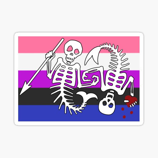 "OFMD season 2 genderfluid pride mermaid pirate flag Blackbeard Stede ...