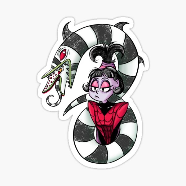 "Lydia Deetz + Sandworm" Sticker for Sale by hannah-k-o | Redbubble