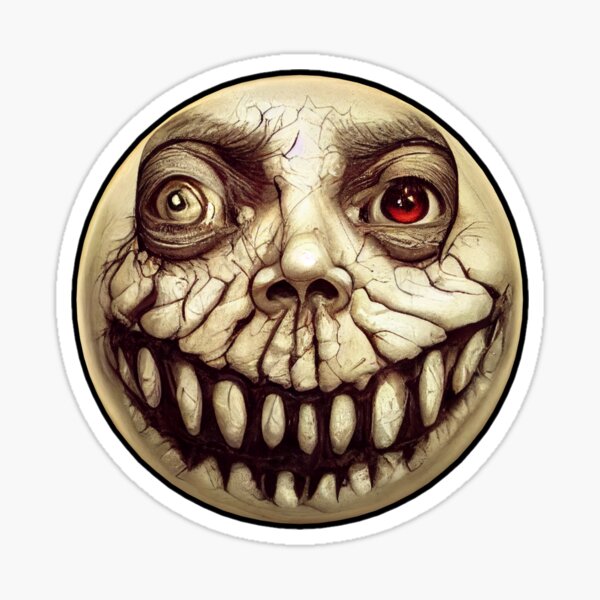 "Gothic Smiley Face version 1" Sticker for Sale by SmileyDan | Redbubble