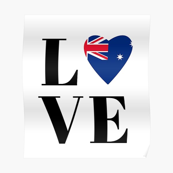 "Love - Australian flag heart - Australian flag, flag of Australia ...