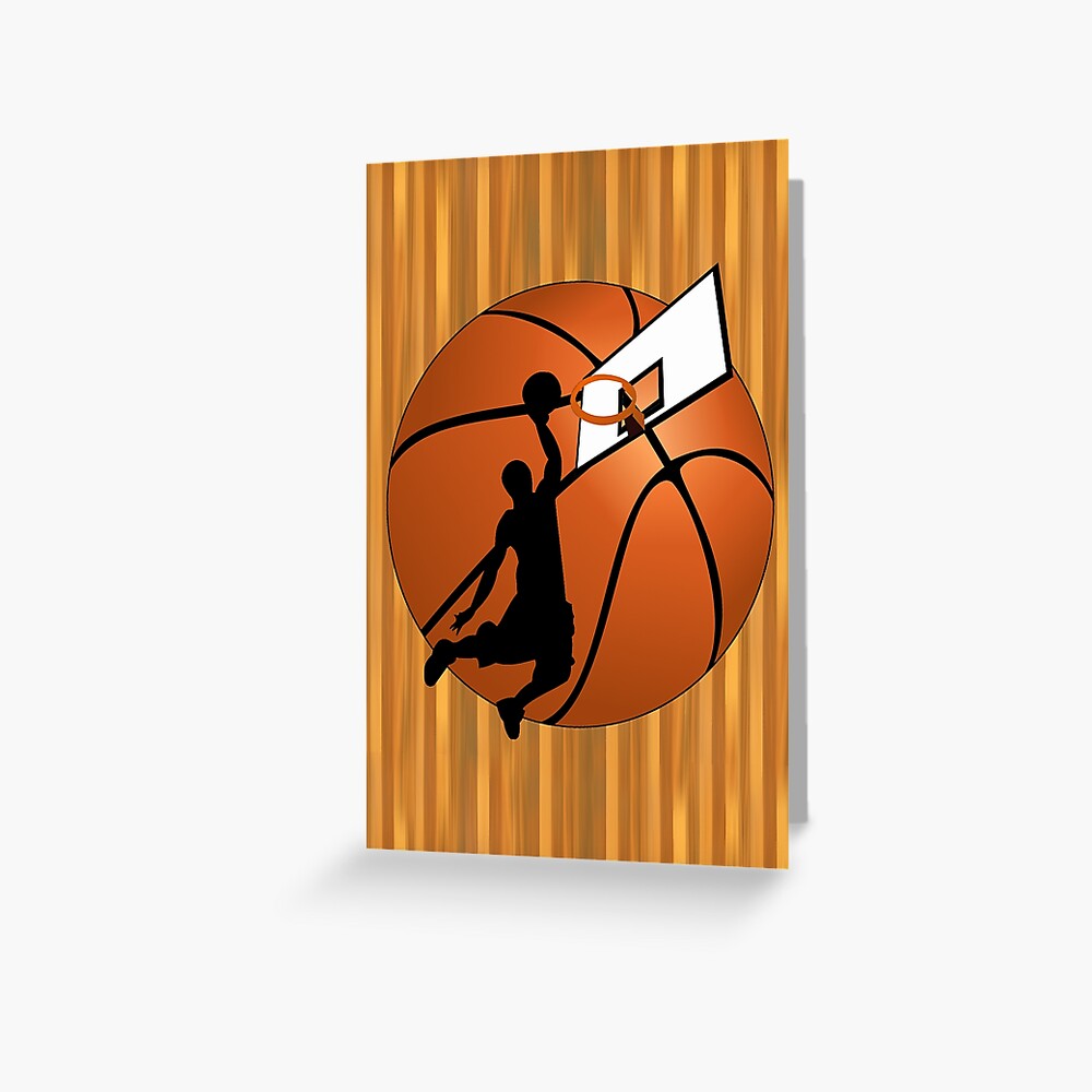 "Slam Dunk Basketball Player" Greeting Card for Sale by Gravityx9 ...