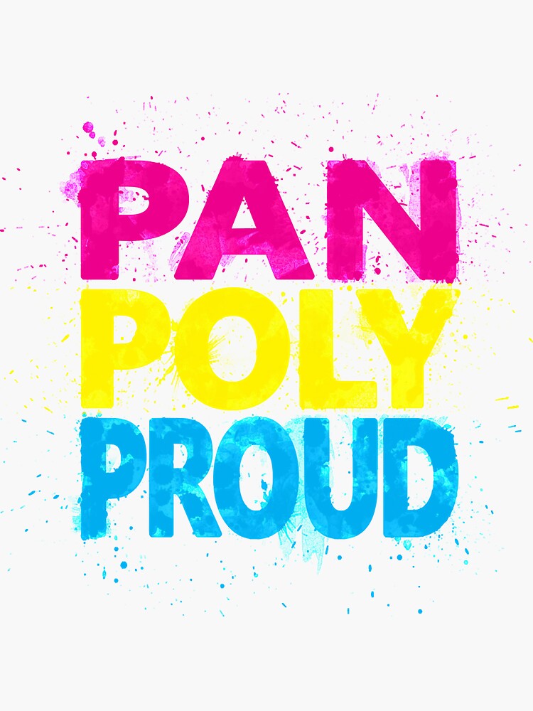 "Pan Poly Proud - Flag Colors" Sticker for Sale by Juanay | Redbubble