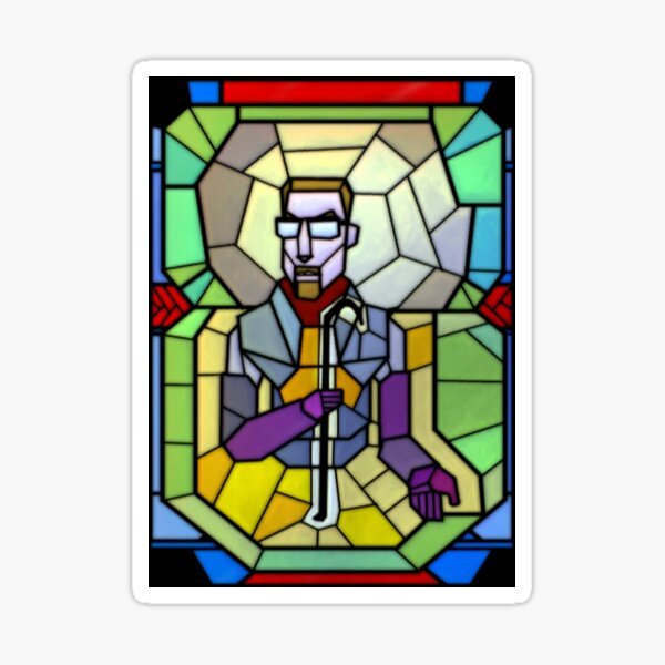 "GMOD Gordon Freeman Stained Glass" Sticker for Sale by inb4 | Redbubble