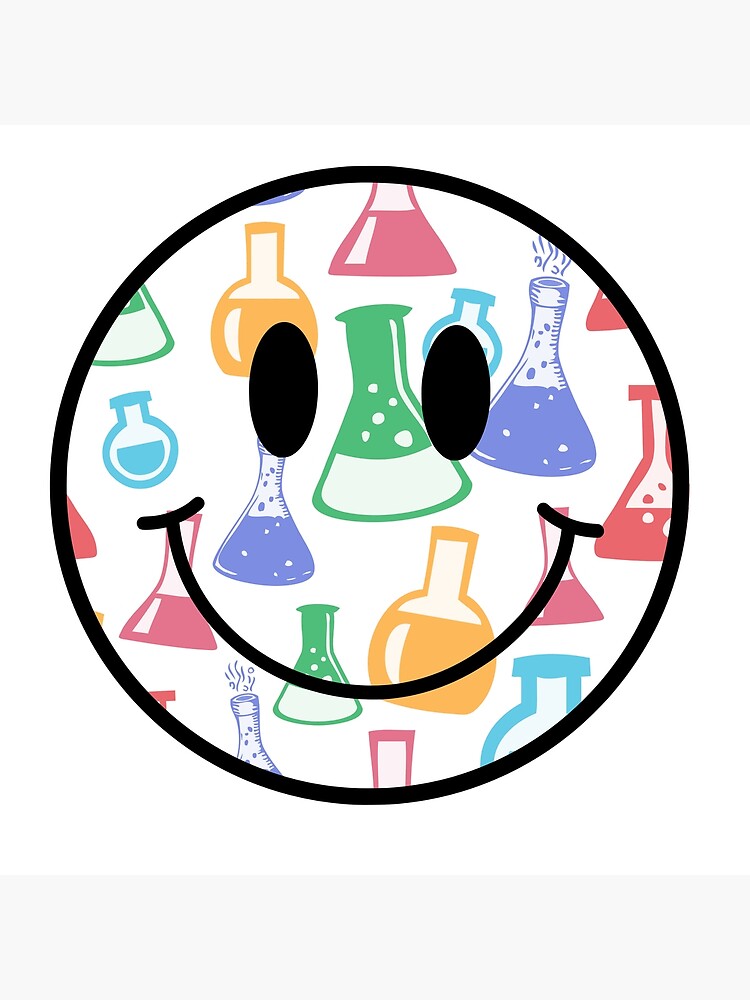 "science smiley face" Poster for Sale by FawnsStickers | Redbubble