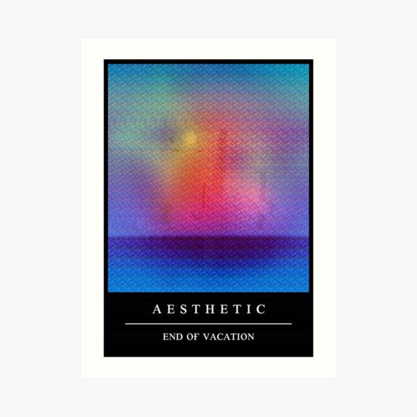 "A E S T H E T I C Vaporwave 80's Style Retro Stereogram Poster "End of ...